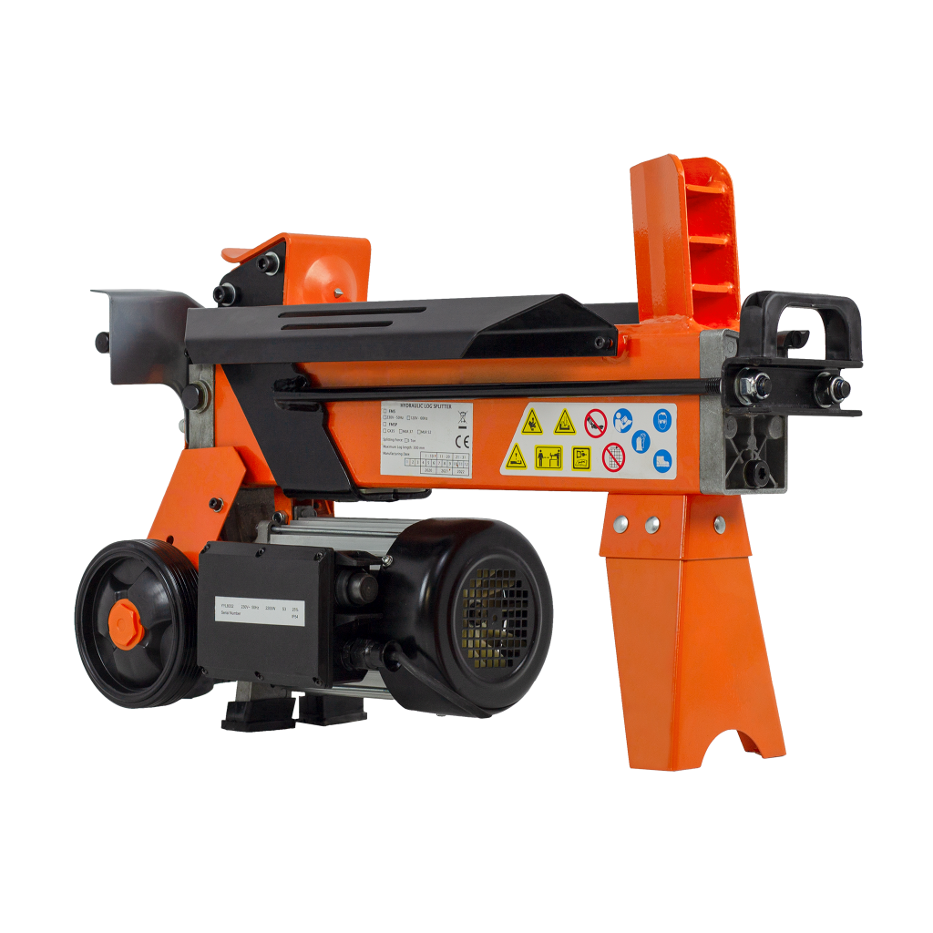 FM5D-TC | 5-Ton Electric Log Splitter With Work Bench And Guard