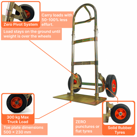 Zero Pro Hand Truck | Heavy Duty Sack Barrow | Forest Master