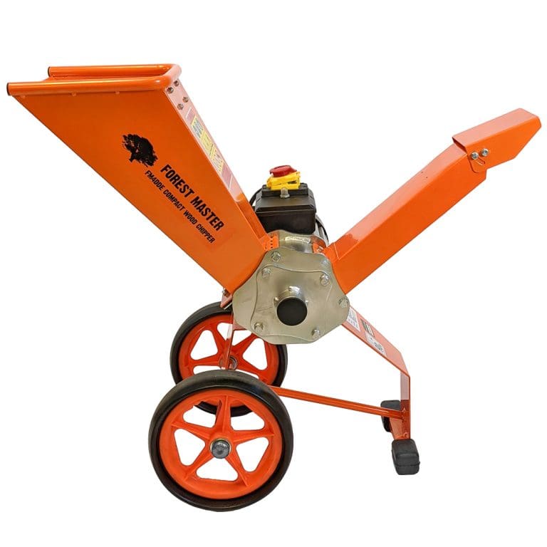 FM4DDE Compact Electric Wood Chipper 4HP – Direct Drive, Rotable Hopper ...