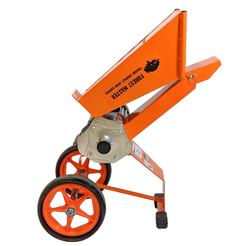 FM4DDE Compact Electric Wood Chipper 4HP – Direct Drive, Rotable Hopper ...