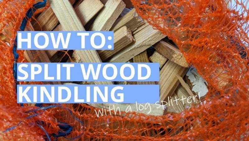 How To Split Wood Kindling With Your Log Splitter