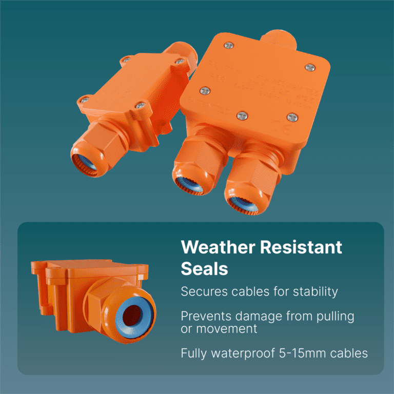 IP68 Waterproof Junction Box - 1 In, 1 Out / 1 In, 2 Out (2-Way / 3-Way ...