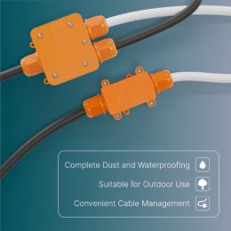 IP68 Waterproof Junction Box - 1 In, 1 Out / 1 In, 2 Out (2-Way / 3-Way ...