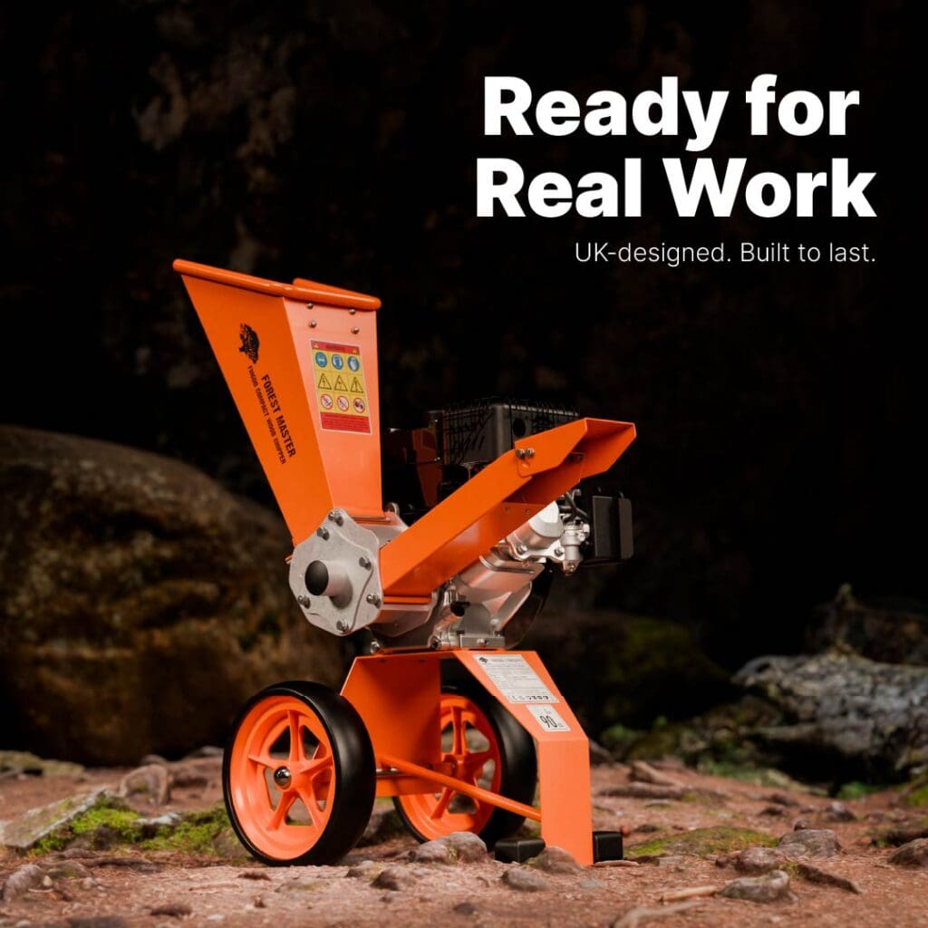 FM6DD Compact 6HP Petrol Wood Chipper – Direct Drive, Rotatable Hopper ...